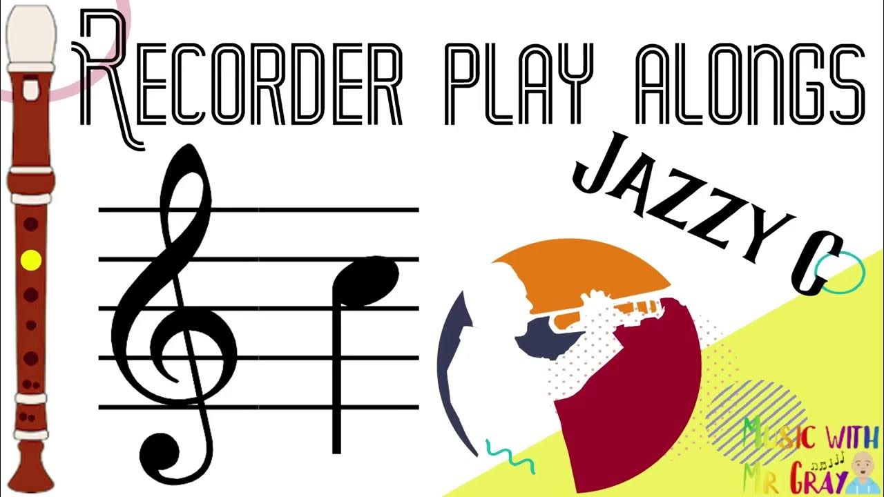 Recorder play along - 23. Jazzy C (C) - YouTube