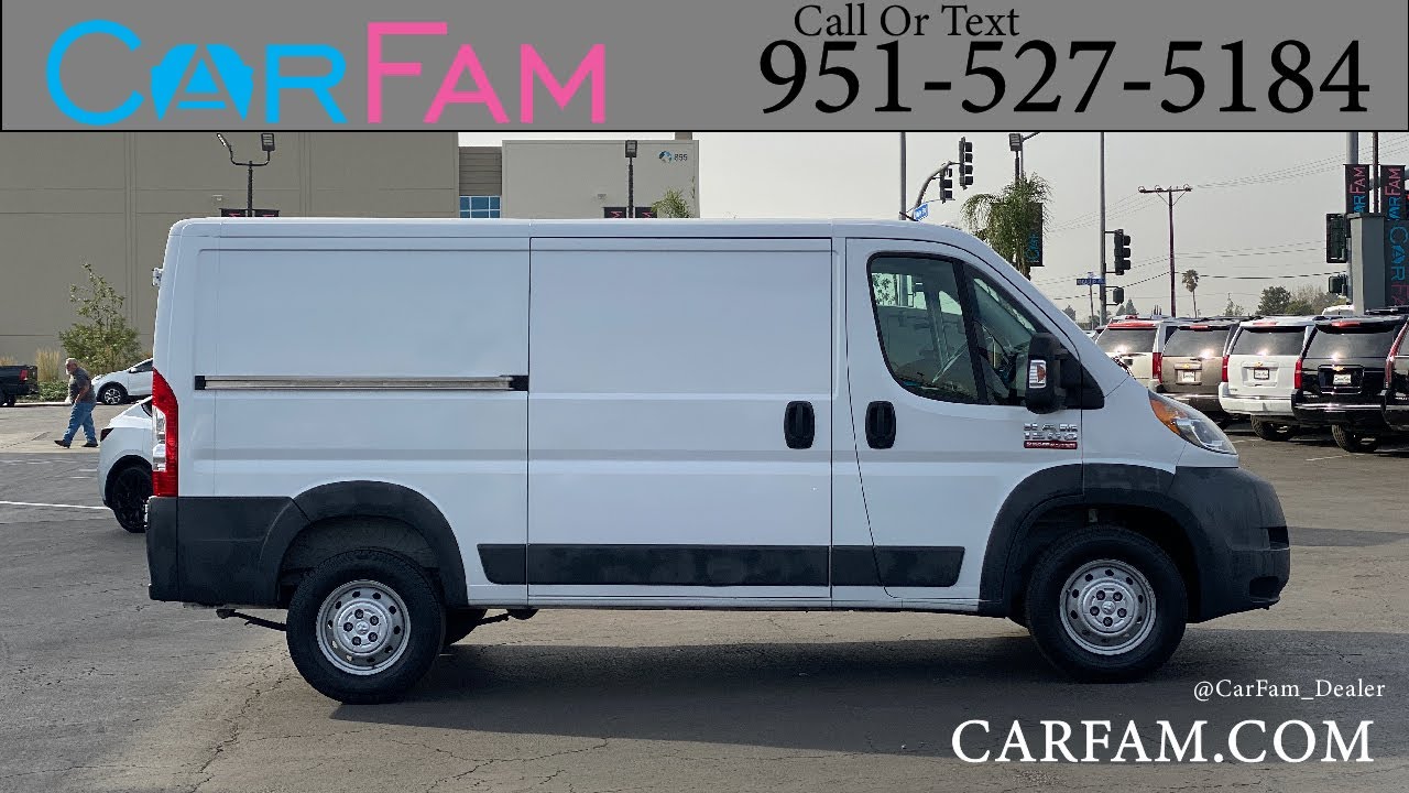 2016 Ram ProMaster Cargo Van 1500 136 WB Low Roof Van - #4075 CarFam ...