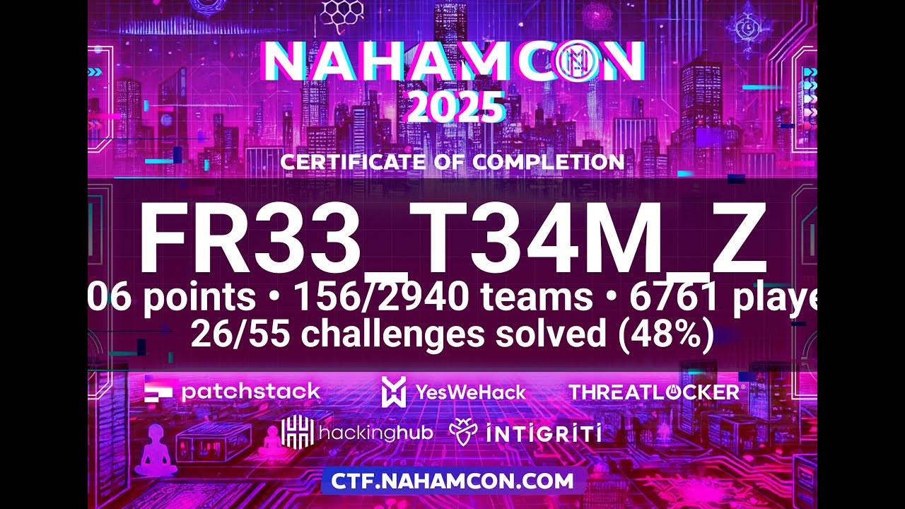 NahamCon CTF crypto writeups #FR33_T34M_Z - YouTube