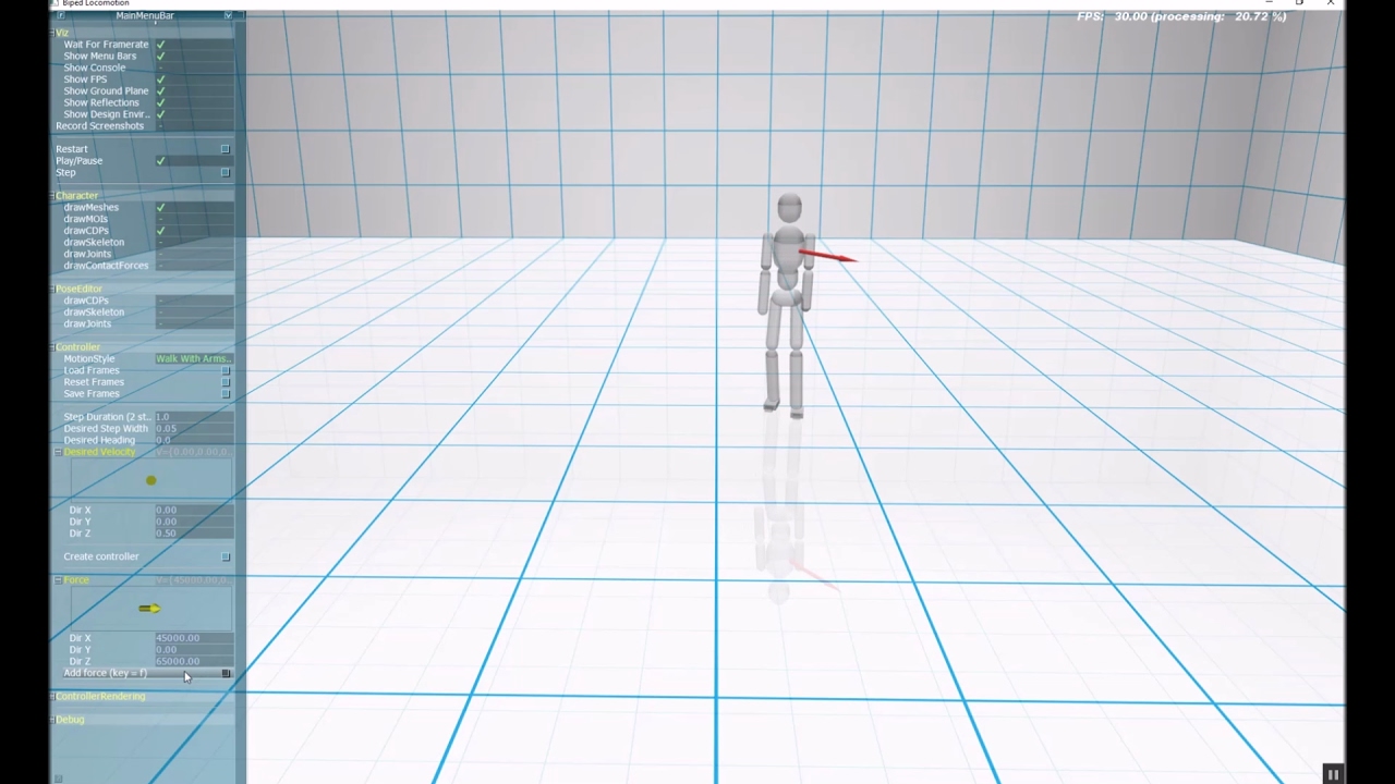 Simulated Biped Locomotion Control - YouTube