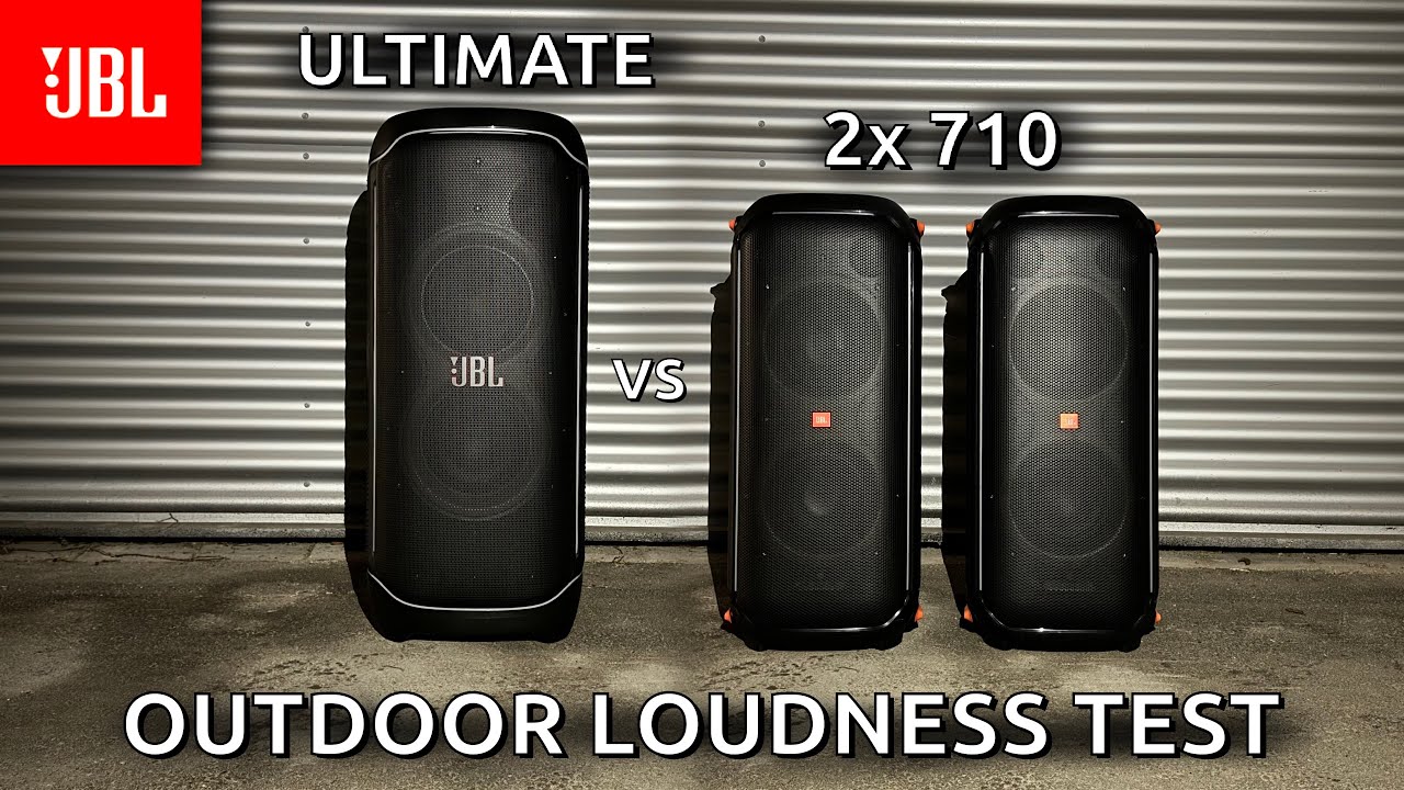 JBL Ultimate vs 2x 710 Outdoor Loudness Test - YouTube