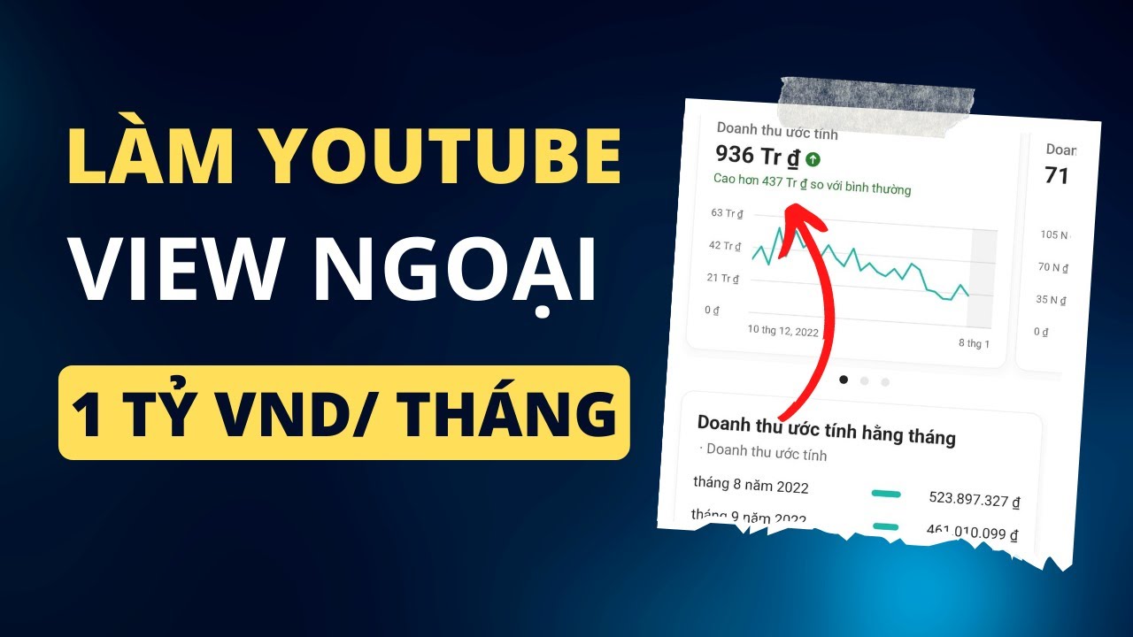 6 Bước Làm YouTube View Ngoại kiếm 1 Tháng 1 TỶ ĐỒNG - YouTube