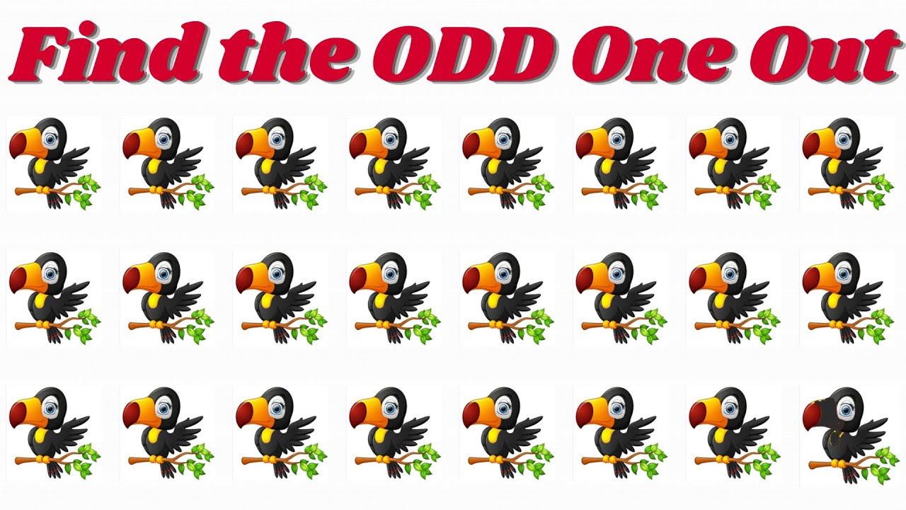 Find the Odd One Out - Bird Emoji Edition | 90% People Fail | Only ...