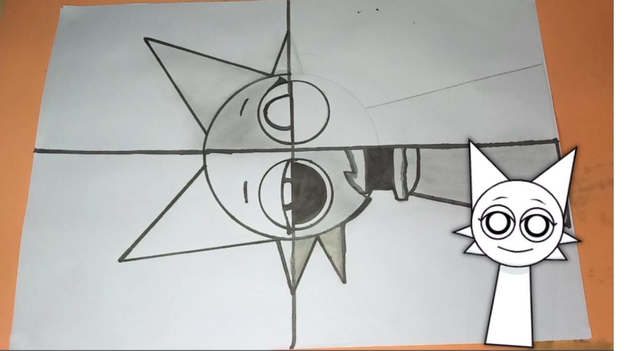 Wenda in action, traditional Sprunki art (phases 1,2,3,4) - YouTube