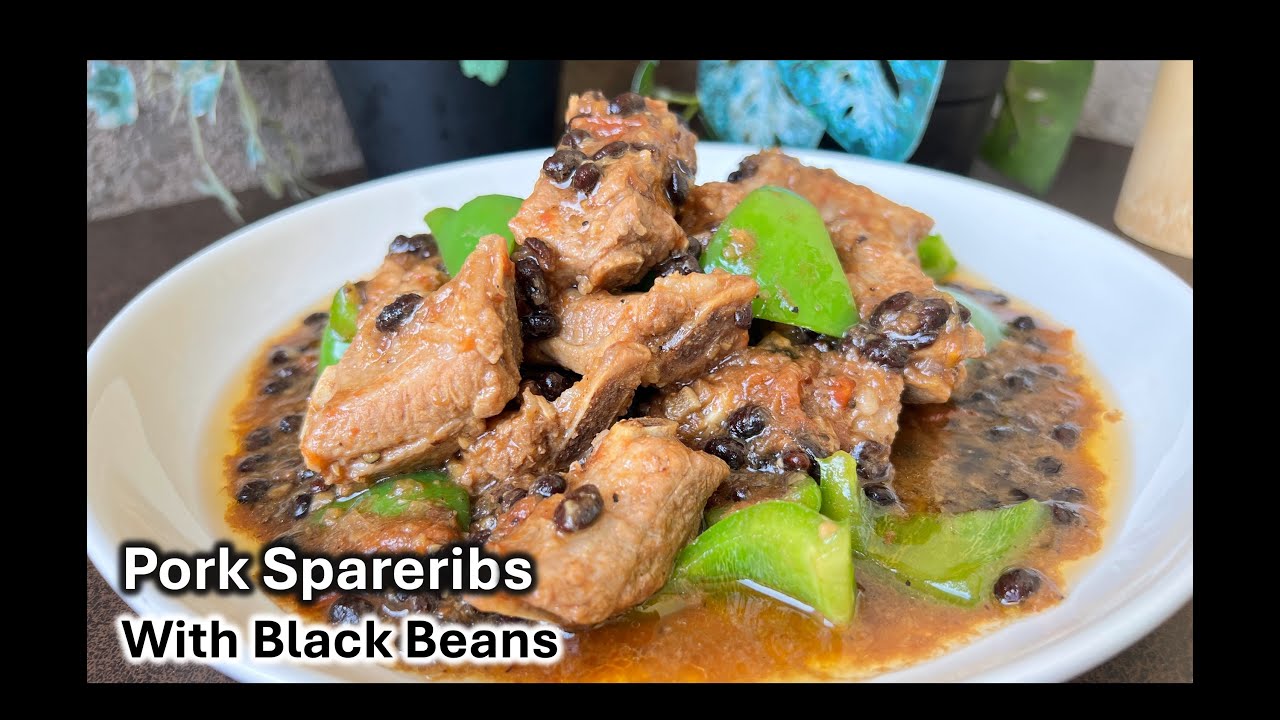 How to Cook PORK SPARERIBS with BLACK BEANS | Pork Ribs with Tausi ...