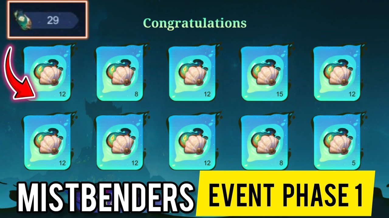 GET 29 TOKENS FROM MISTBENDERS EVENT | MISTBENDERS EVENT PHASE 1 DRAWS ...