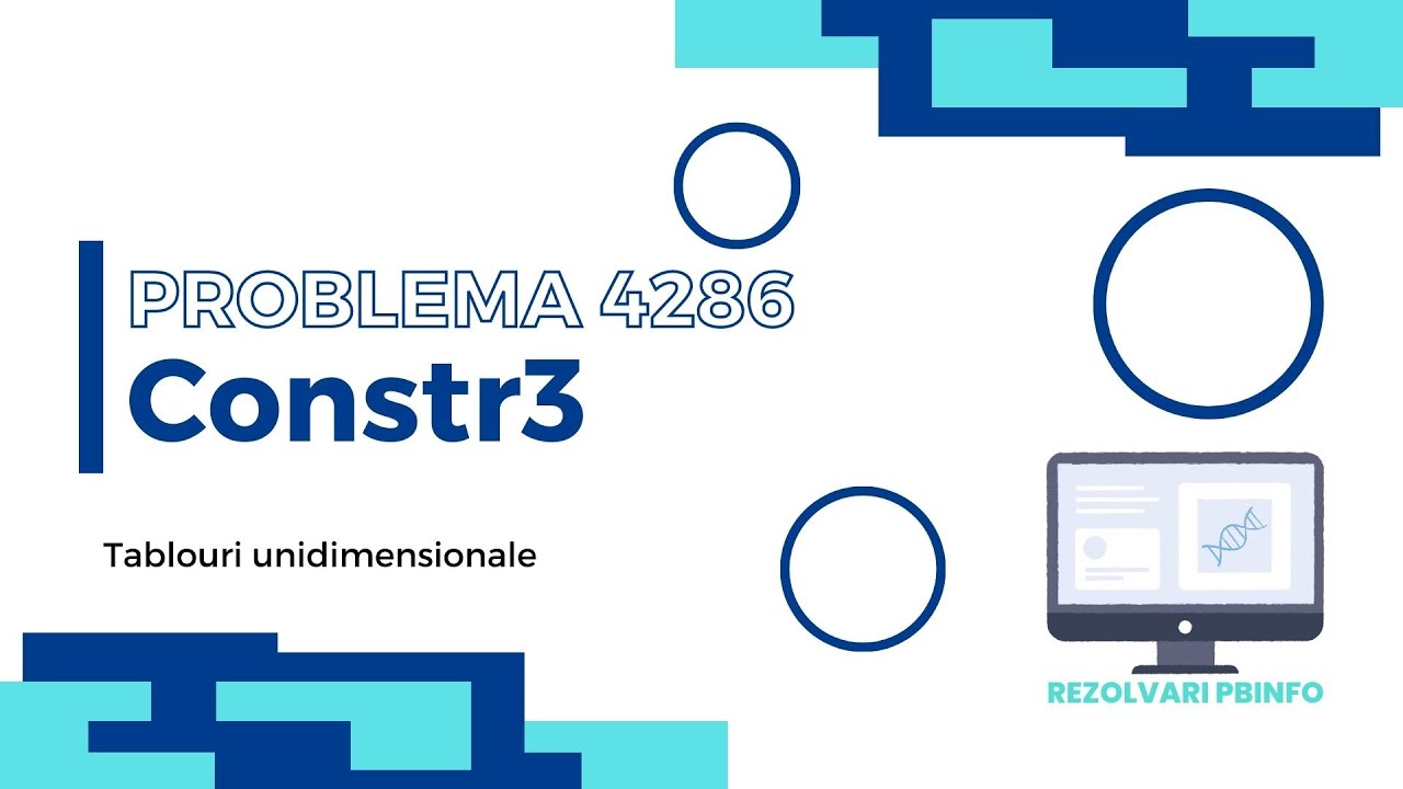 REZOLVARE Pbinfo || Problema 4286 Constr3 [C++] - YouTube