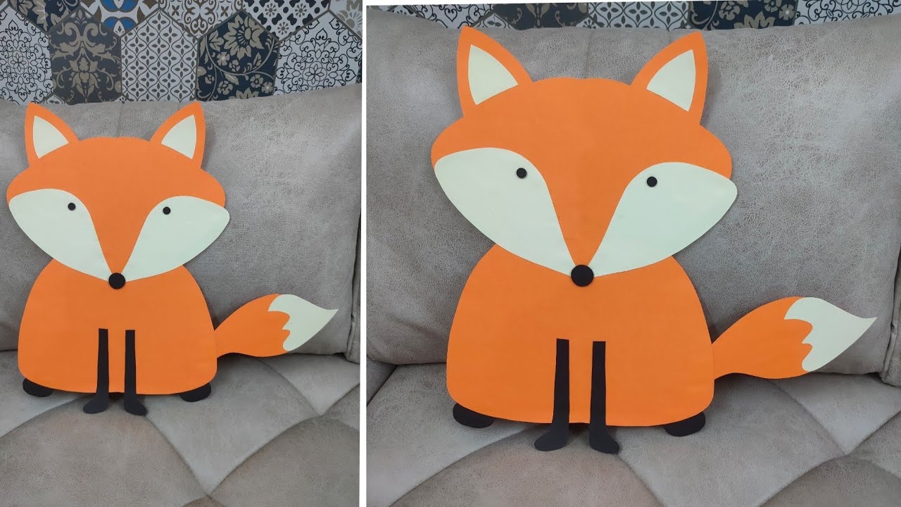 DIY Paper Fox|| How to make an easy Paper Fox || Fox Puppet for story ...