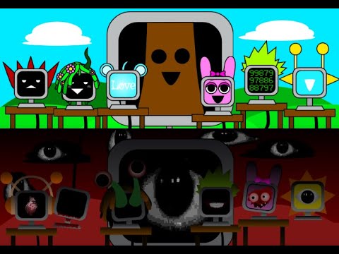 Incredibox Sprunki: Mr. Fun Computers Mod, Nomal vs Horror Mod - YouTube