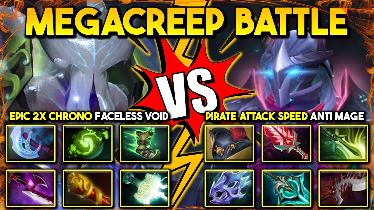 EPIC MEGA CREEP BATTLE | EPIC 2X CHRONO FACELESS VOID Vs. PIRATE ATTACK ...