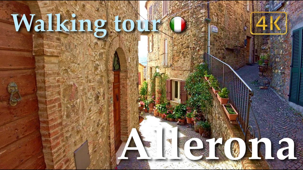 Allerona (Umbria), Italy【Walking Tour】History in Subtitles - 4K - YouTube