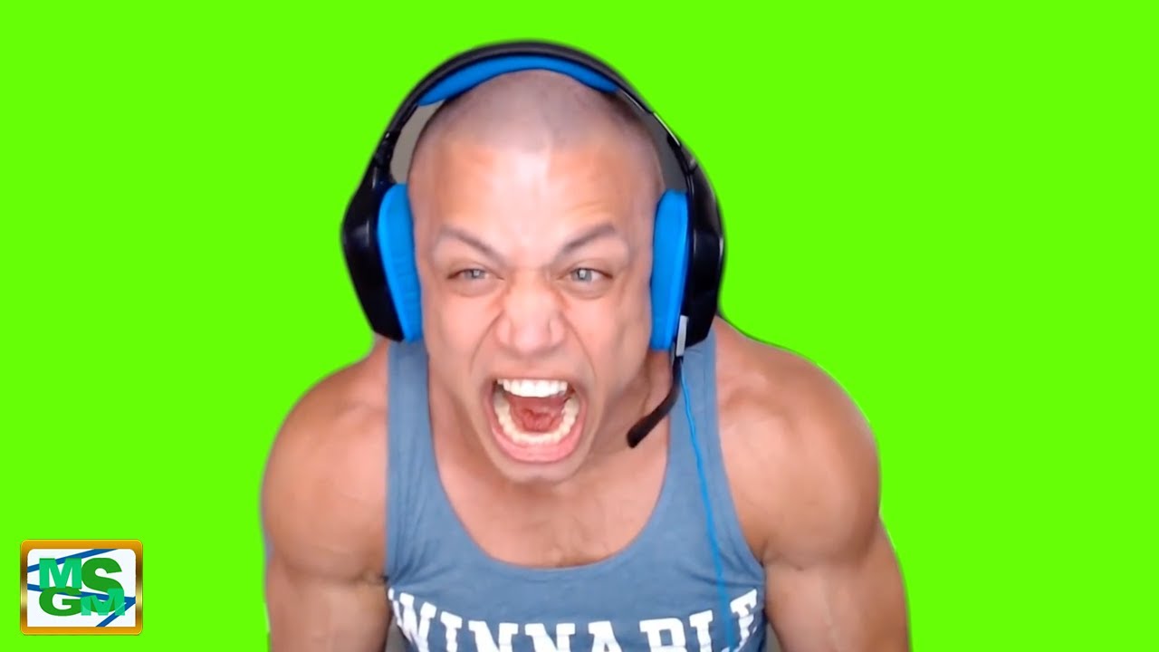 tyler1 screams as LOUD as He can Meme Green Screen - YouTube