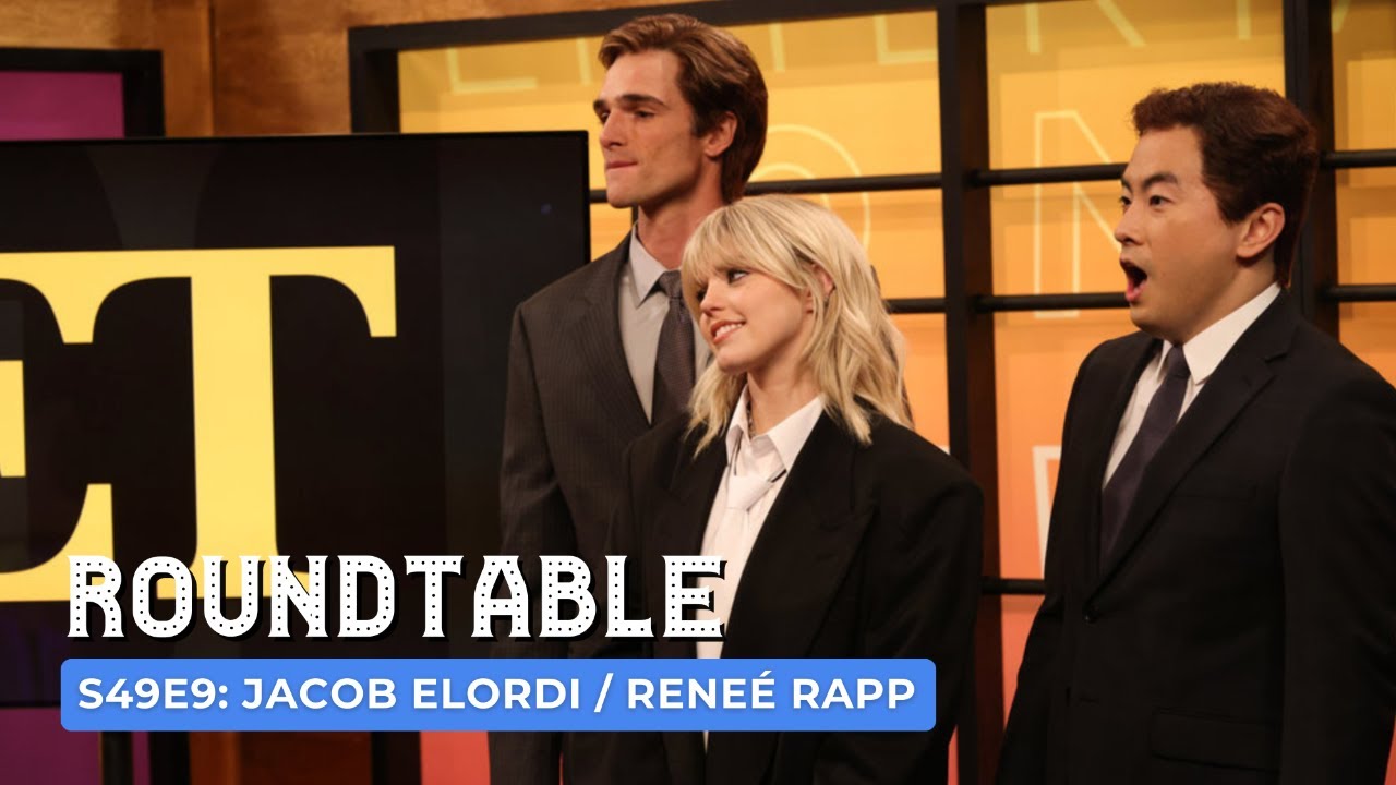 Jacob Elordi / Reneé Rapp SNL Roundtable - S49 E9 - YouTube
