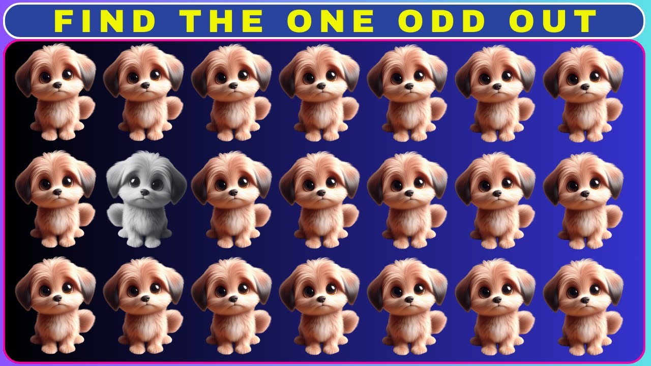 Quick Eye Game: Find the Odd One Out! - YouTube