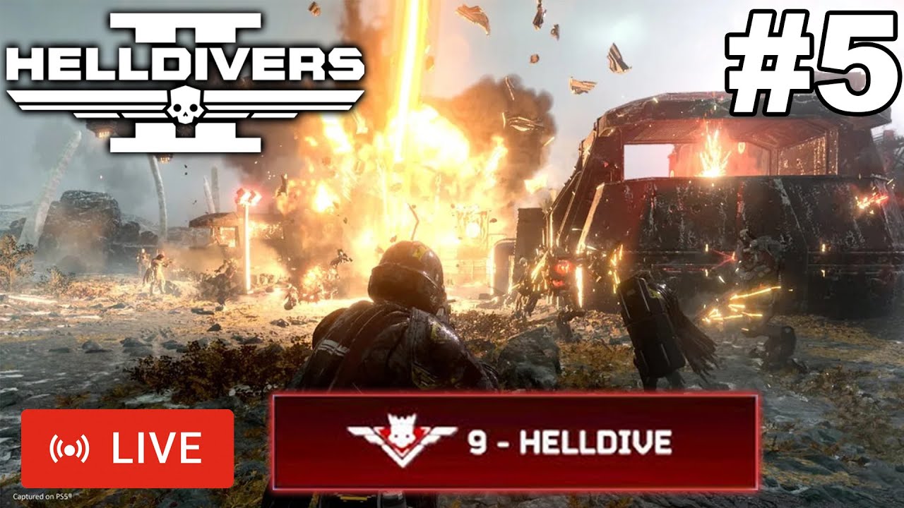 HELLDIVERS 2 HELLDIVE Difficulty With Bots - Livestream #5 - YouTube
