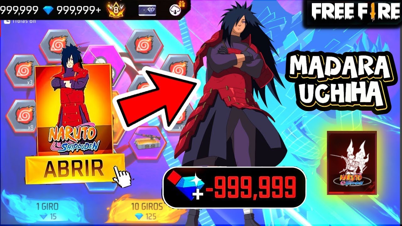 COMPRANDO LA SKIN DE MADARA en FREE FIRE😍¿ES REALMENTE ECONOMICO? - YouTube