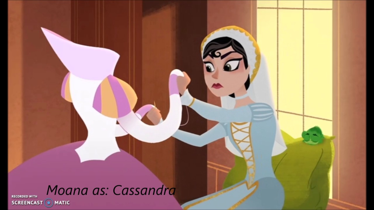 Tangled the series Cassandra and Eugene's argument voice fandub - YouTube