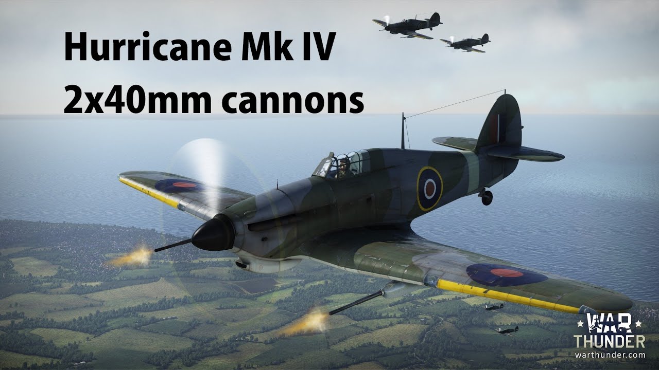 War Thunder | Hurricane Mk IV | Arcade | Slowmo action - YouTube