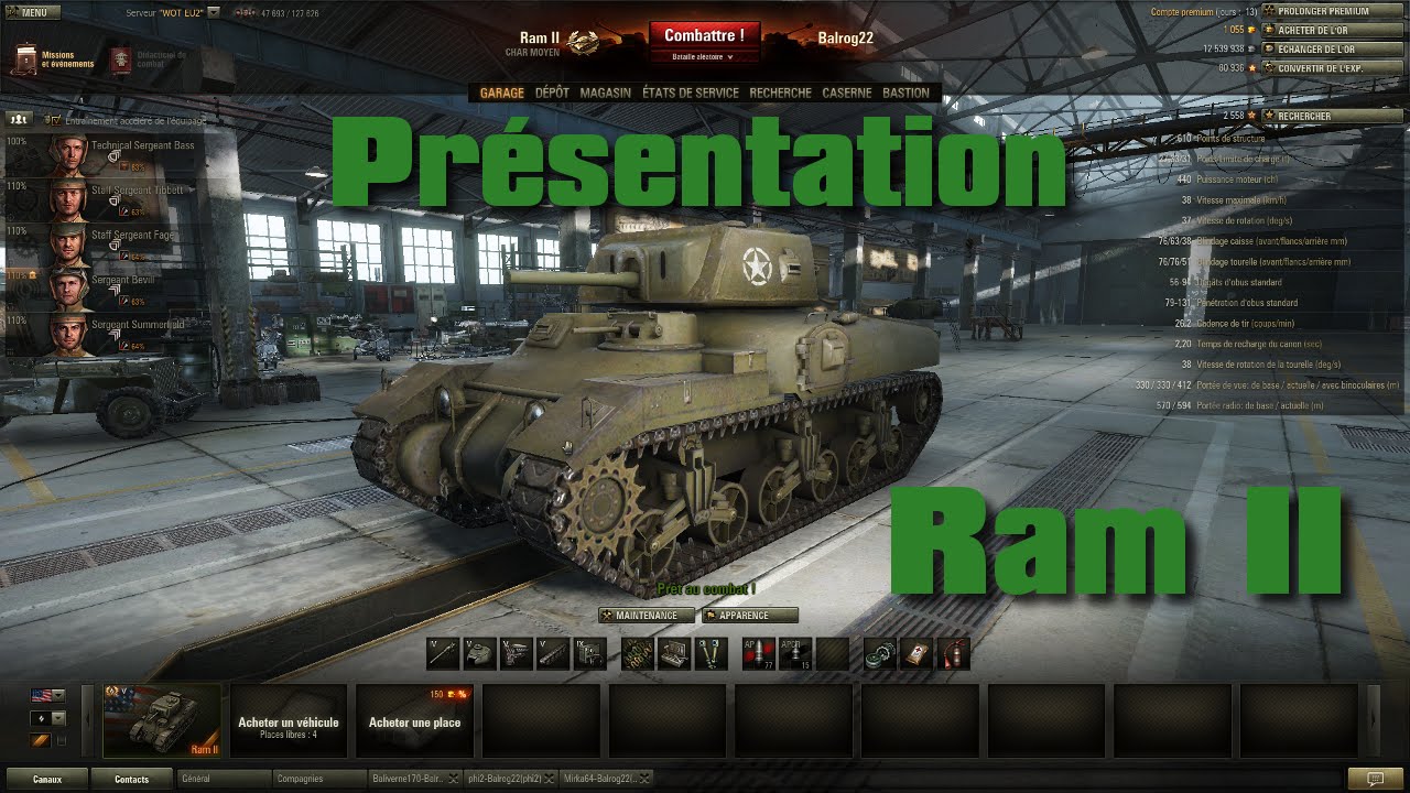 World of Tanks - Ram II - Présentation et Gameplays Commentés - YouTube