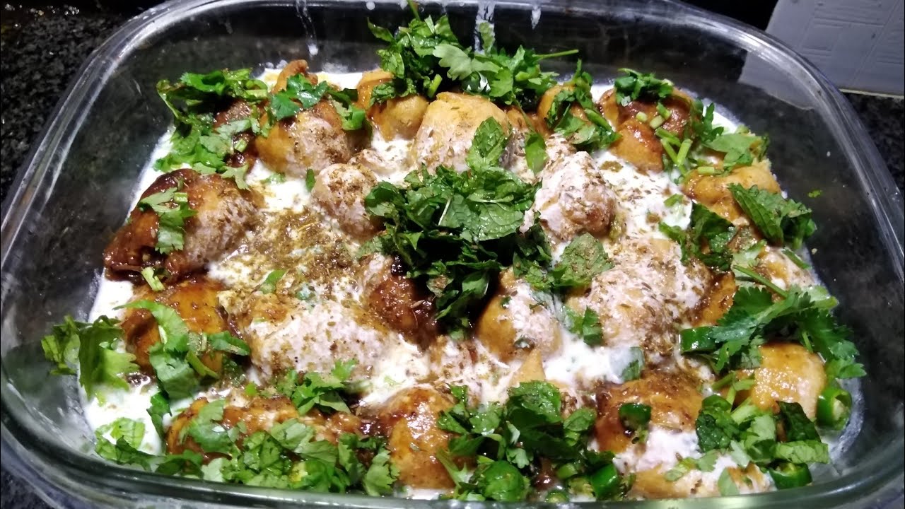 Easy Dahi Phulki Recipe With Homemade Phulkiyan - Special Ramadan ...