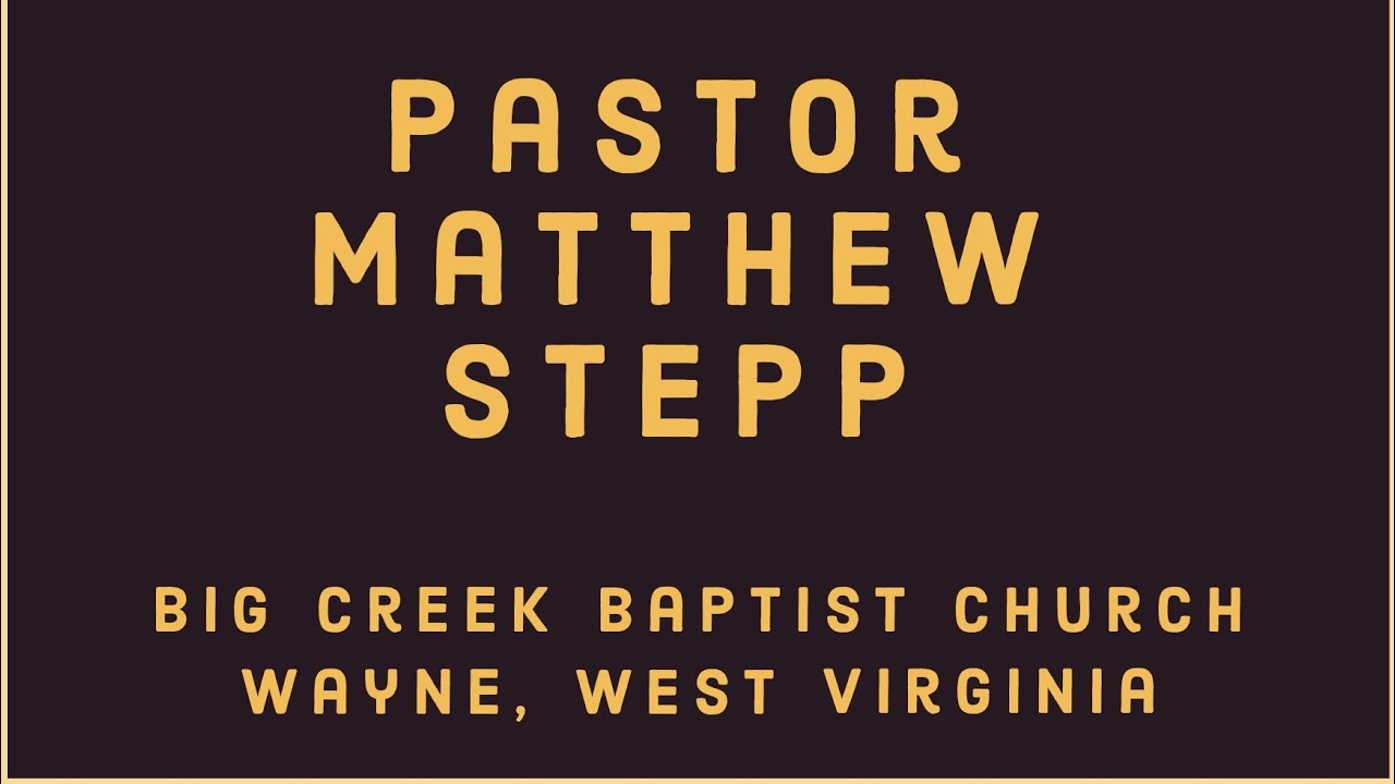 Bro. Matthew Stepp- Who can be Holy, Holy, Holy - YouTube