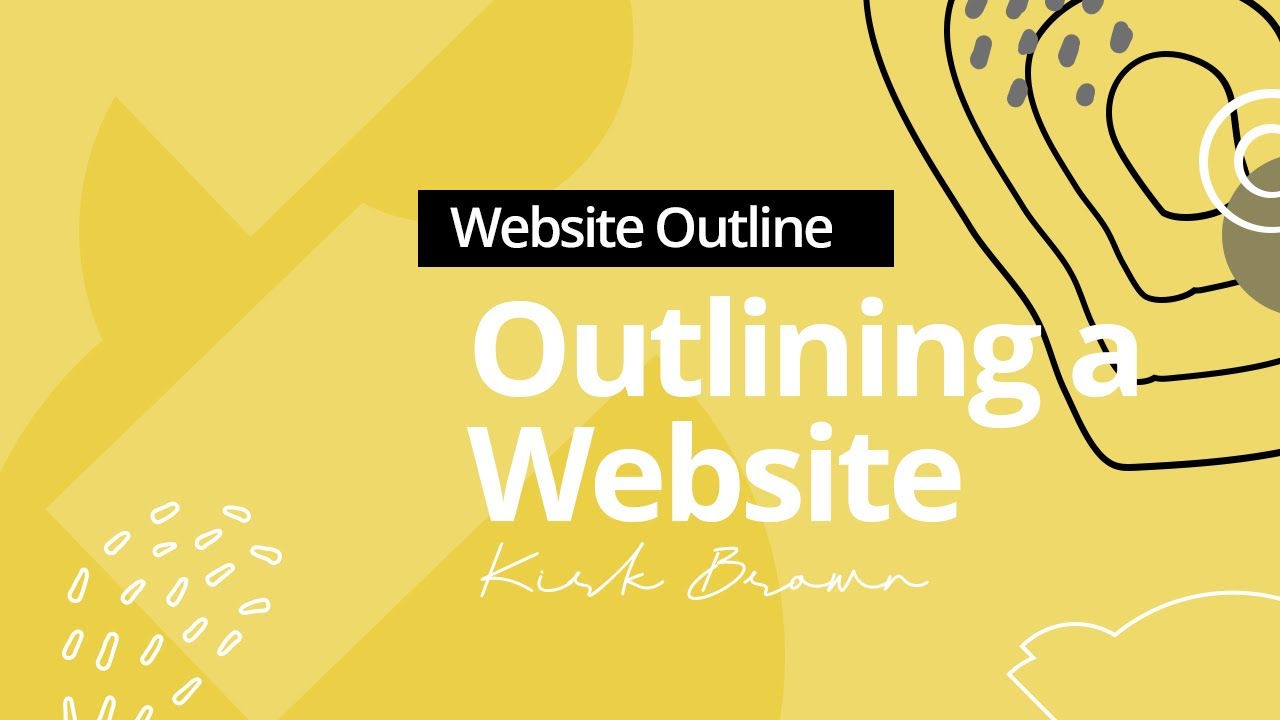 Creating an outline for a website - YouTube