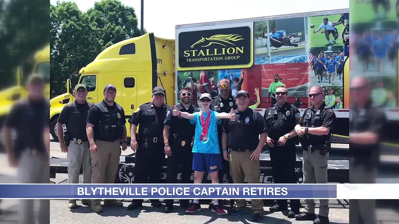 Blytheville police captain retires after 24 years - YouTube