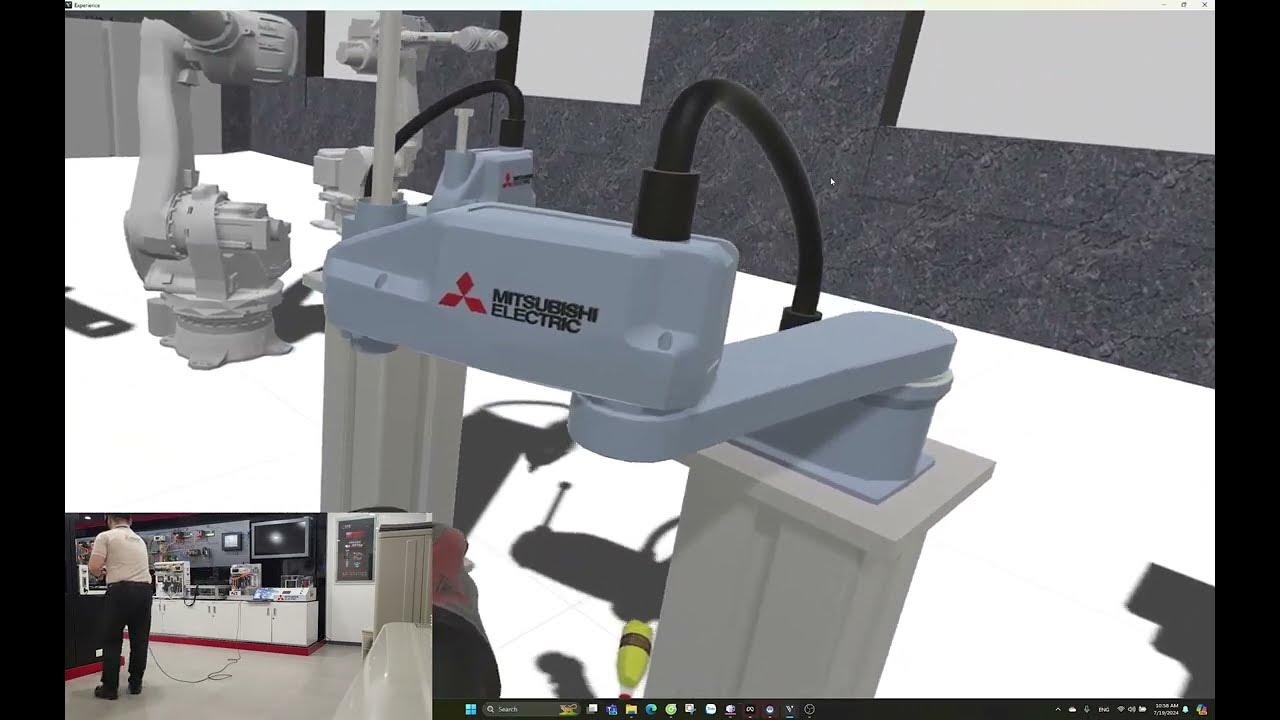 Mitsubishi Electric 3D Simulation MELSOFT Gemini - VR interactive with ...
