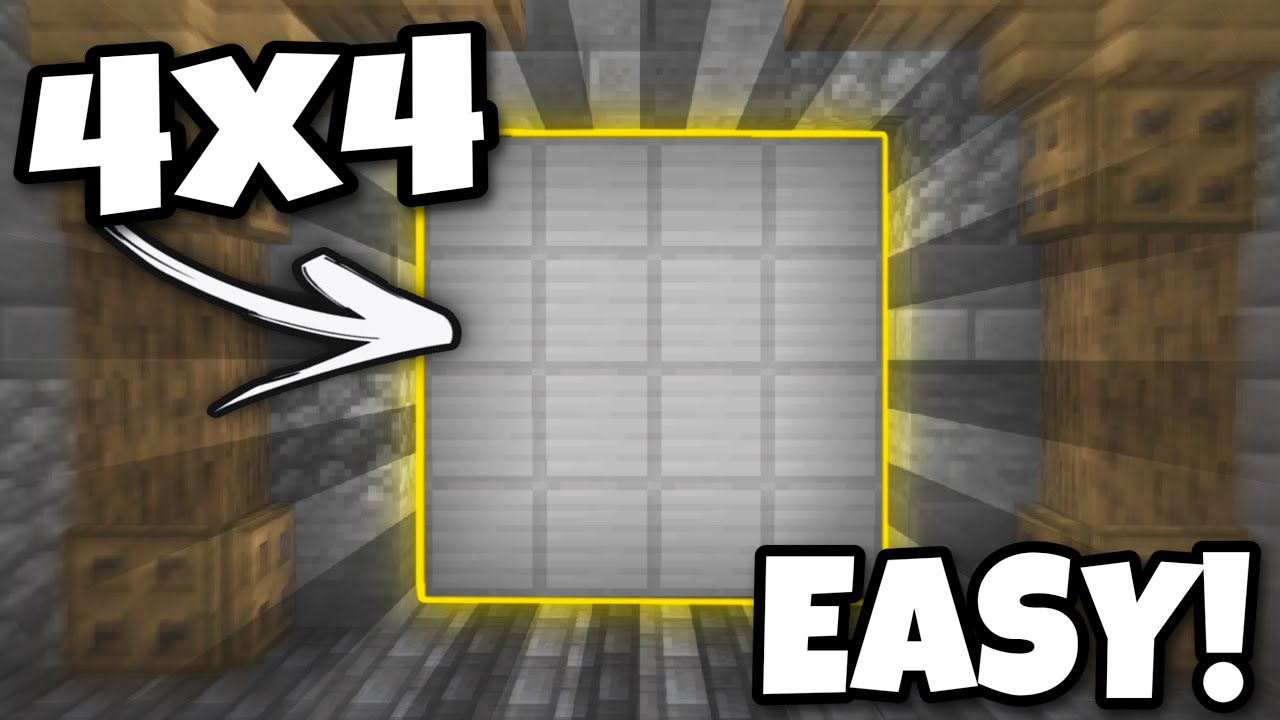 EASY 4x4 Piston Door In Minecraft Bedrock 1.17!! Honey/Slime Block (PS5 ...
