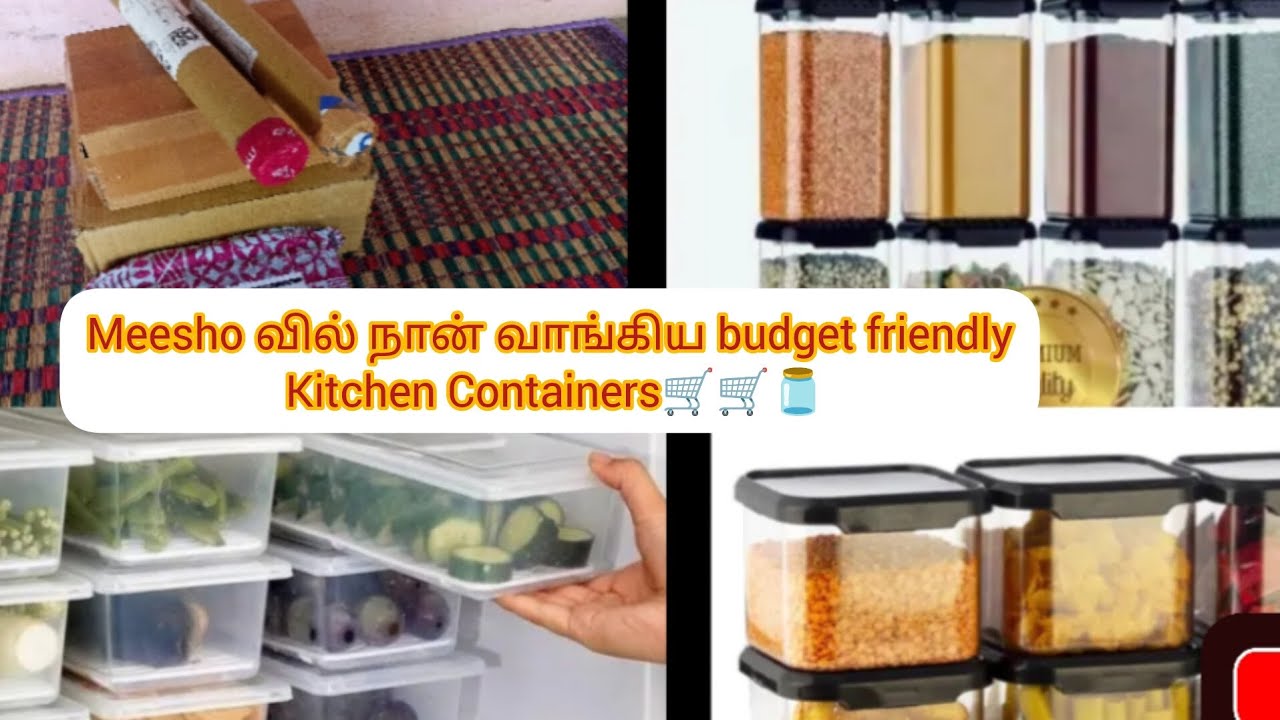 meesho budget friendly kitchen storage container shopping 🛒||unboxing ...