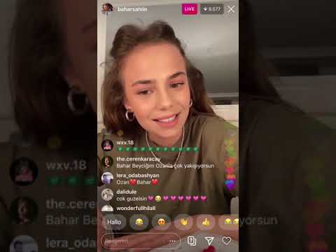 BAHAR SAHIN Instagram live / Bahar Şahin canlı yayın 25 Nisan