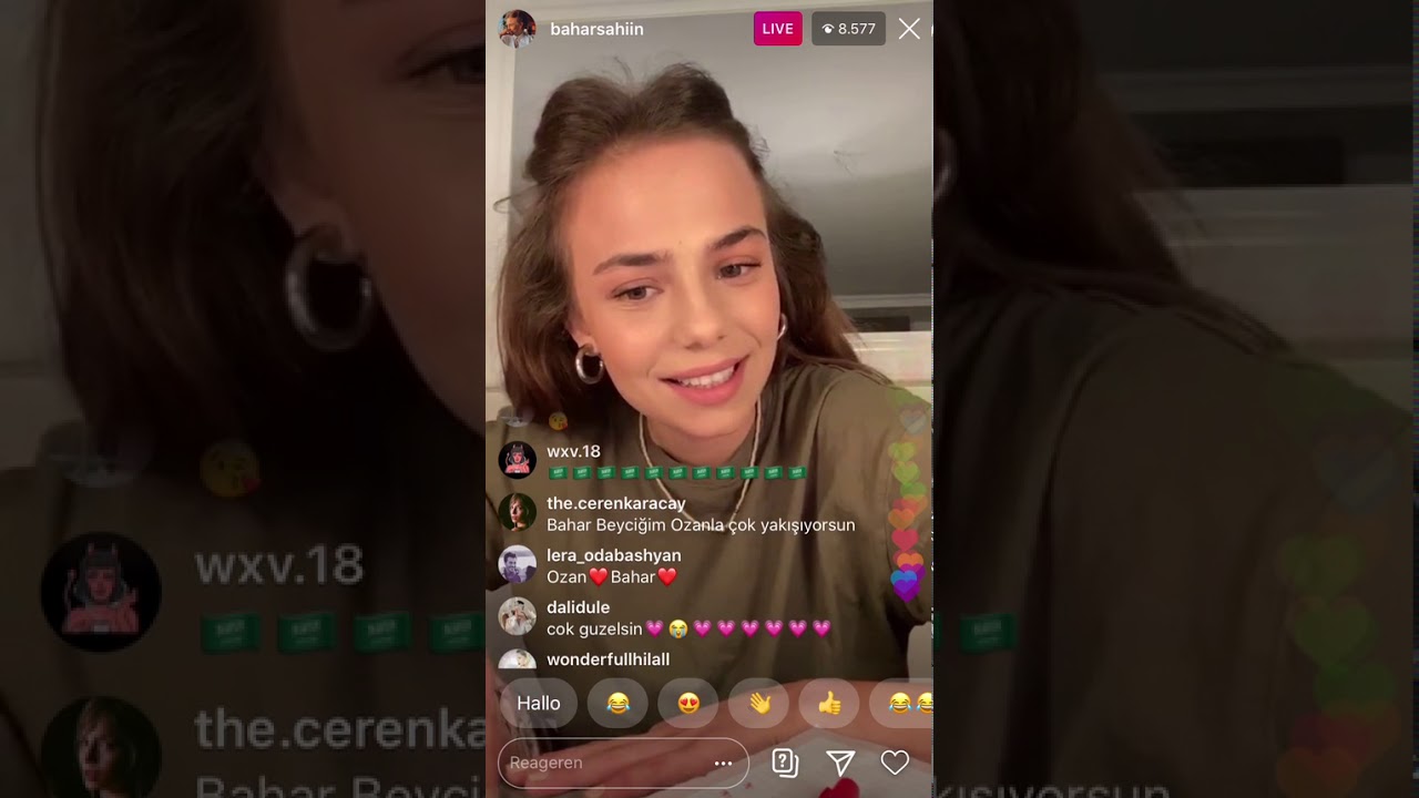 BAHAR SAHIN Instagram live / Bahar Şahin canlı yayın 25 Nisan - YouTube