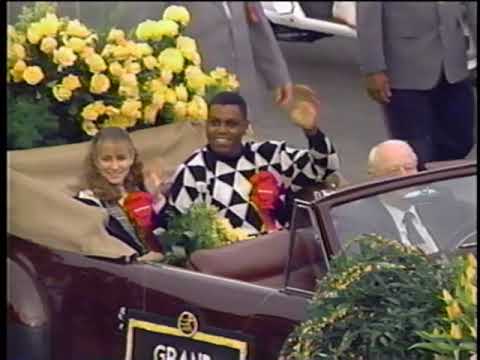 Shannon Miller & Carl Lewis Grand Marshals of the 1997 Rose Bowl Parade