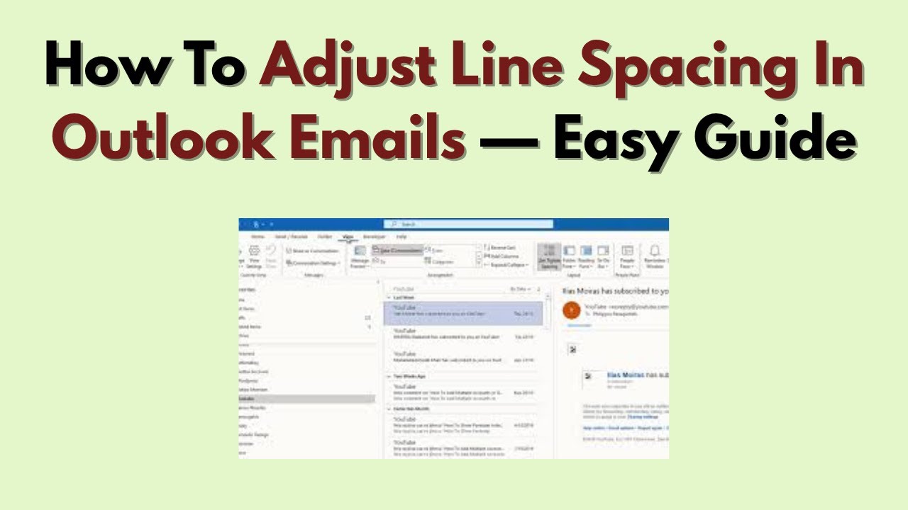 Spacing Between Lines In Outlook