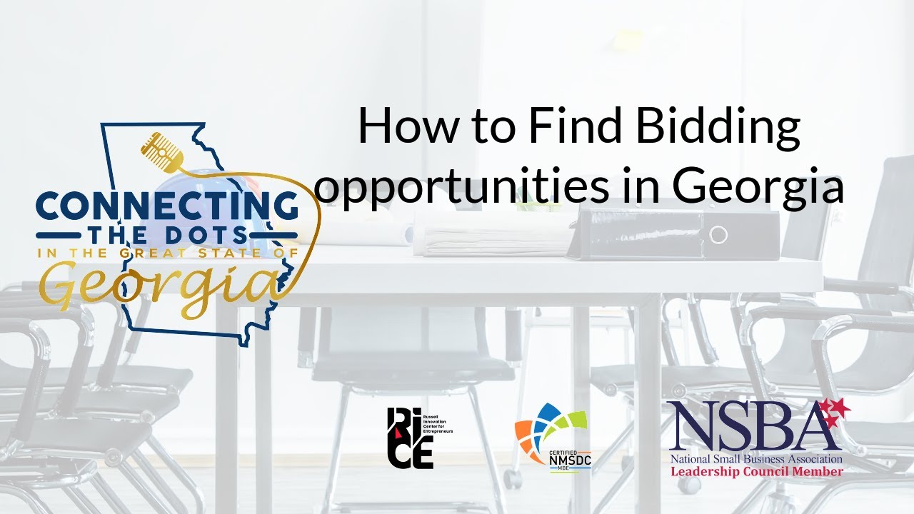 How to Find Bidding Opportunities in Georgia - YouTube