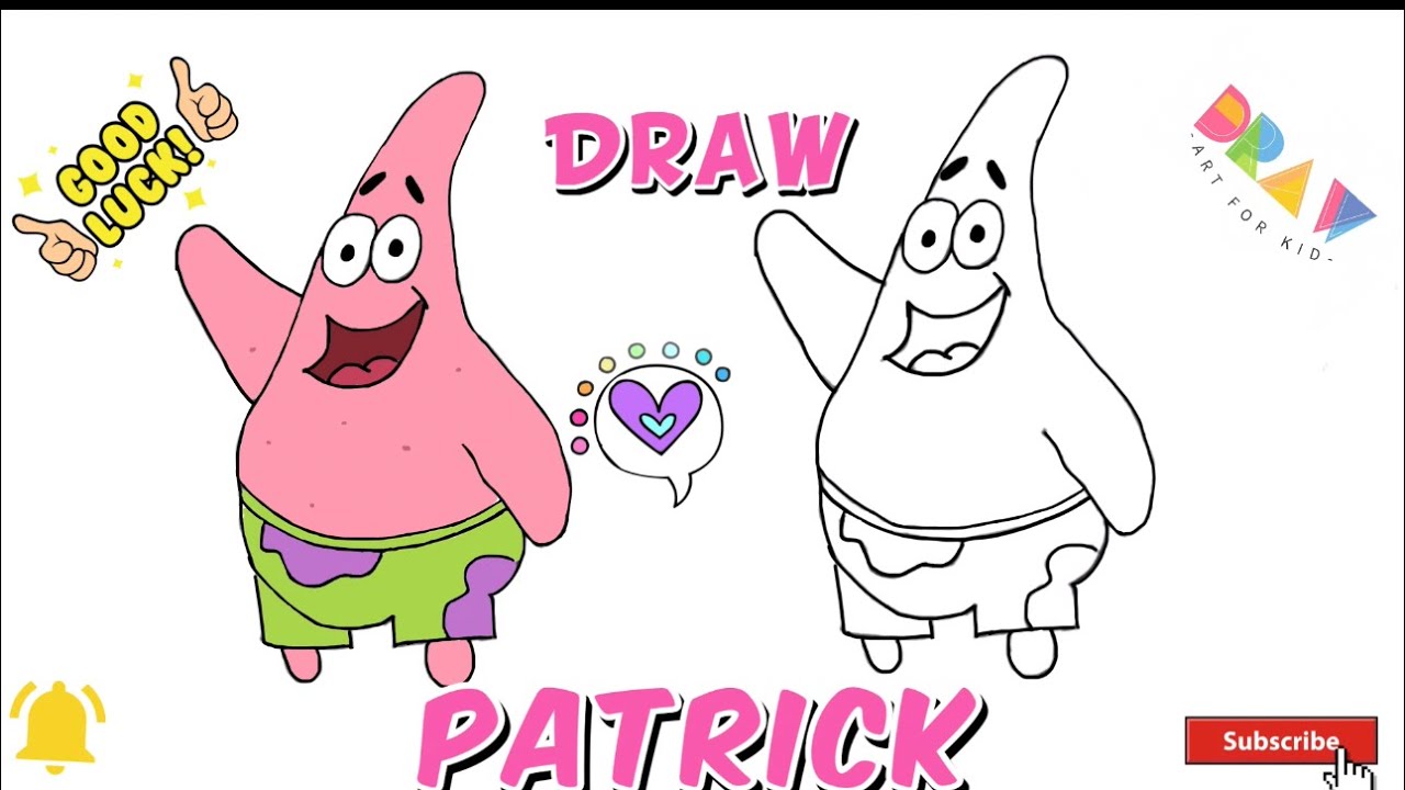 How to draw Patrick |easy draw - YouTube
