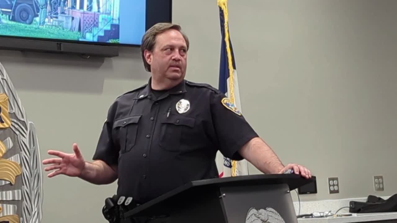 CBPD Lt. Chad Geer discusses the Emergency Services Team at the ...