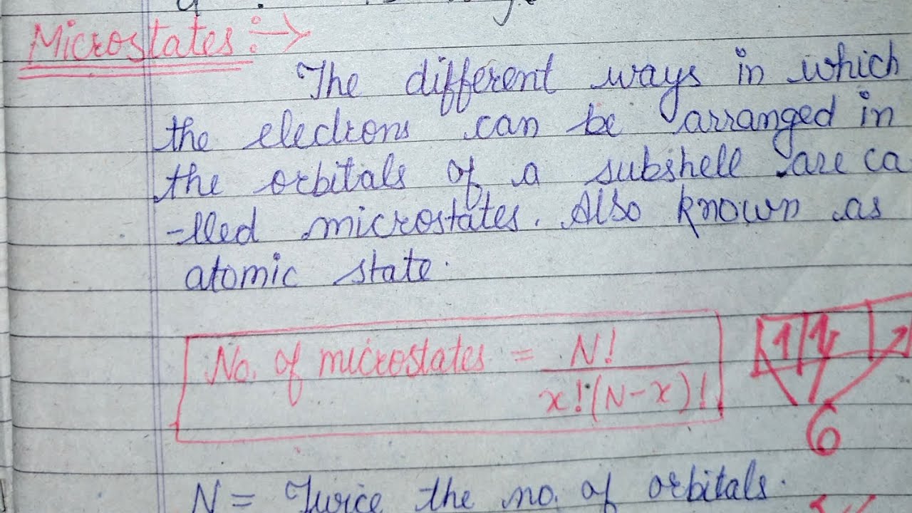 Microstates and their calculations for differnt types M.Sc. 2nd sem ...