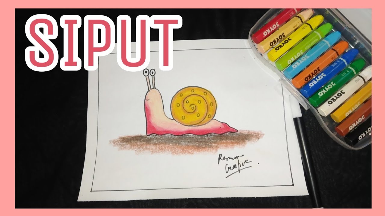 CARA MENGGAMBAR SIPUT YANG MUDAH DAN SIMPEL - YouTube