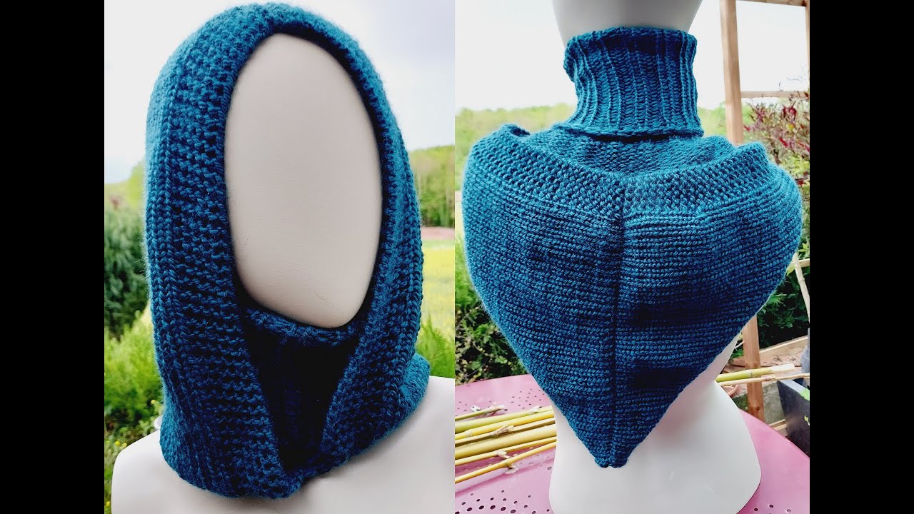 Réaliser une capuche à col - YouTube