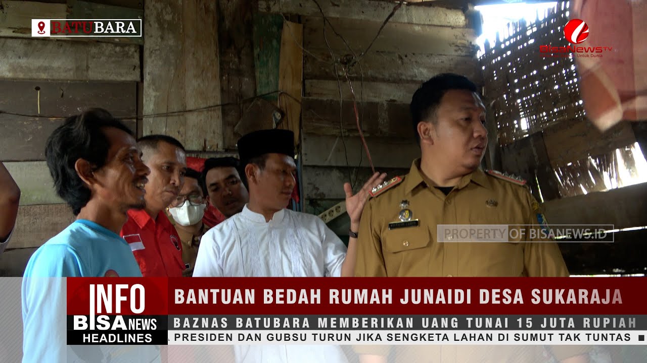Bantuan Bedah Rumah Junaidi Desa Sukaraja Baznas Batubara Memberi Uang Tunai 15 Juta Rupiah ...