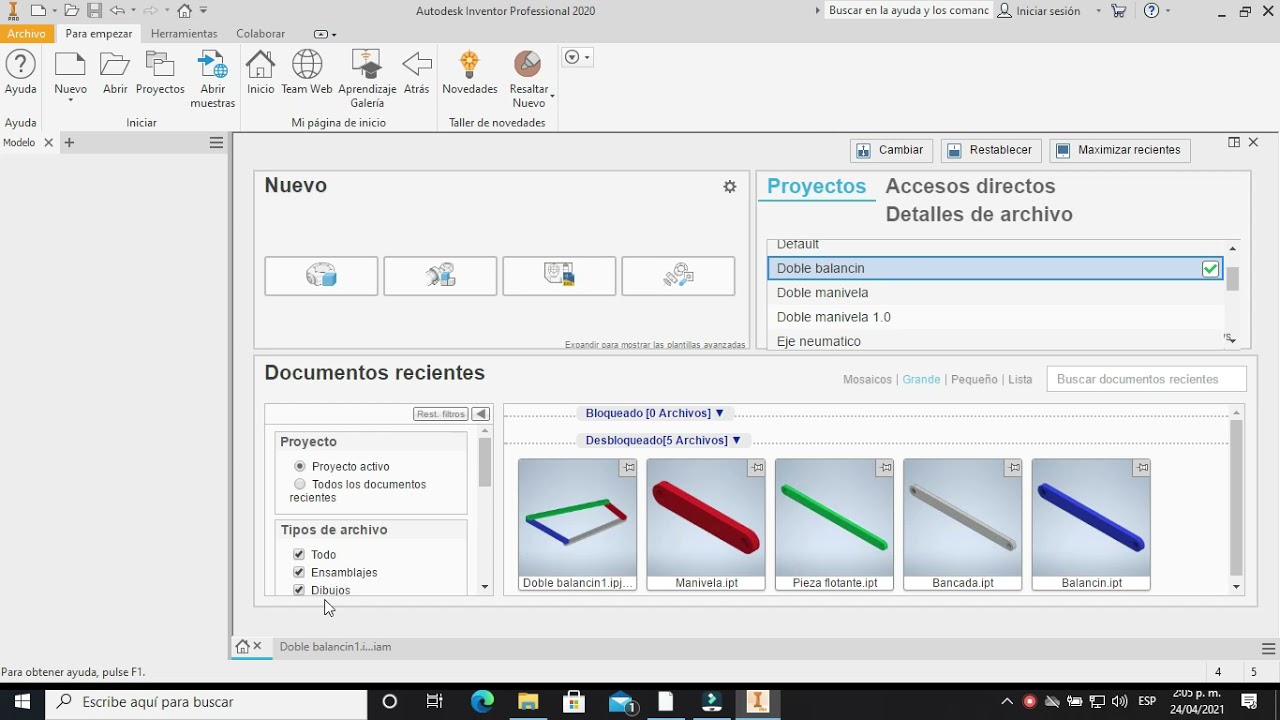 Mecanismo Doble Balancín Y Doble Manivela - YouTube