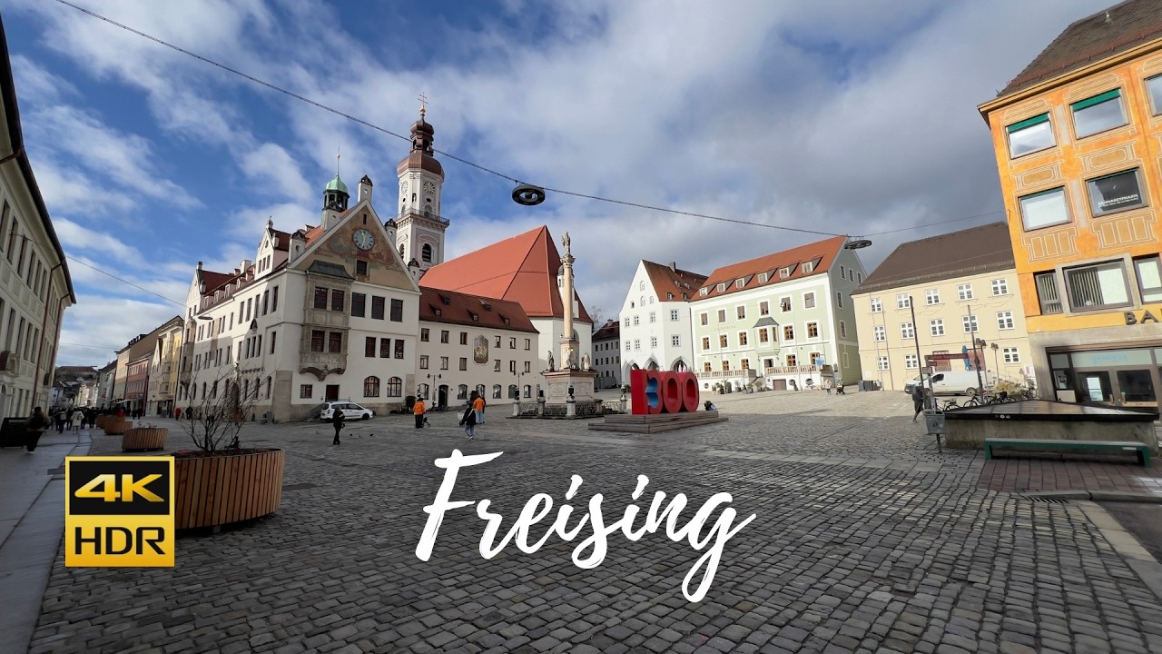 Freising, Germany Walking Tour + The Oldest Beer in the World! - 4K HDR ...