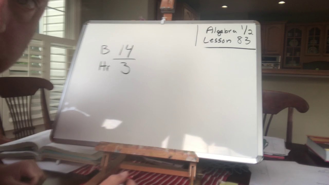 Algebra 12 Lesson 83 - YouTube