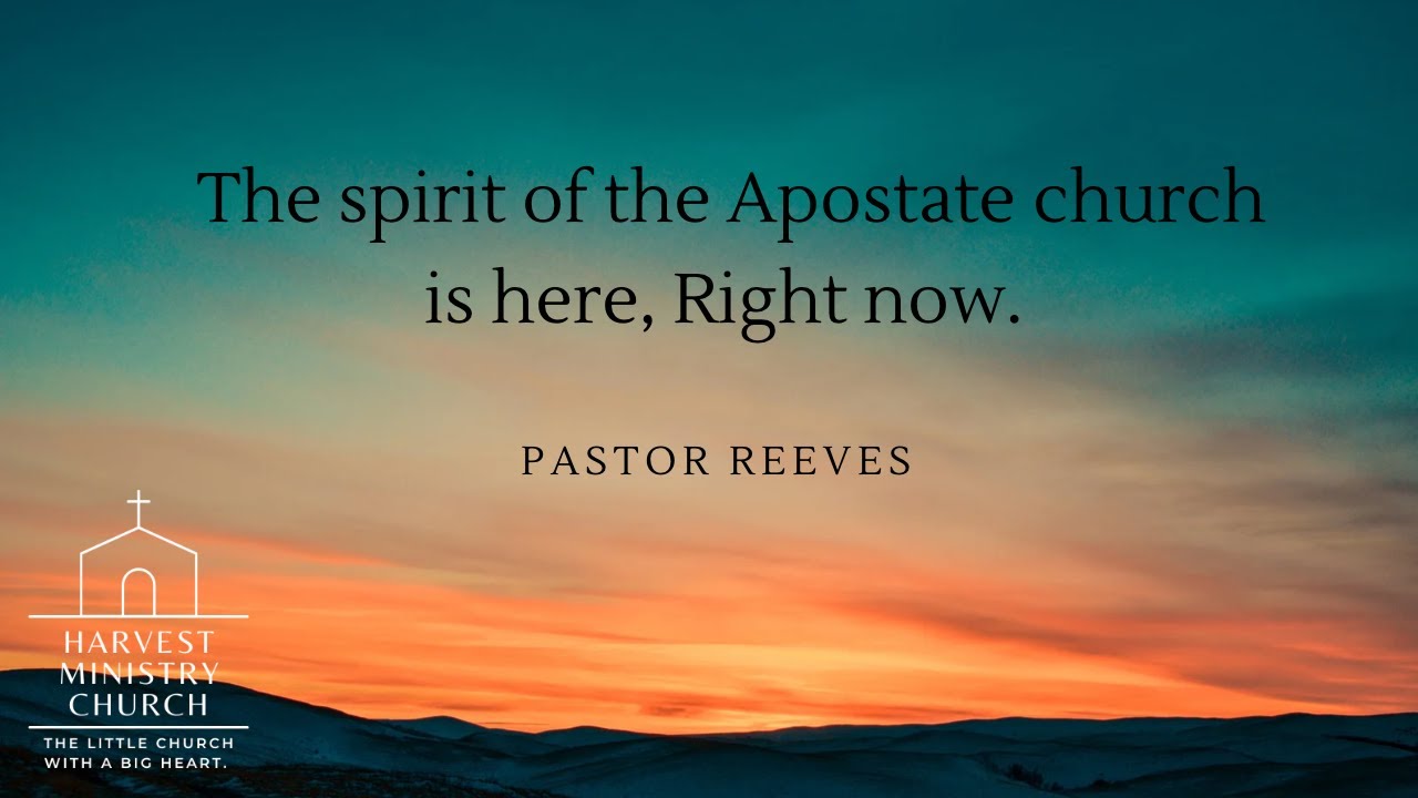 The spirit of the Apostate church is here, Right now. - YouTube