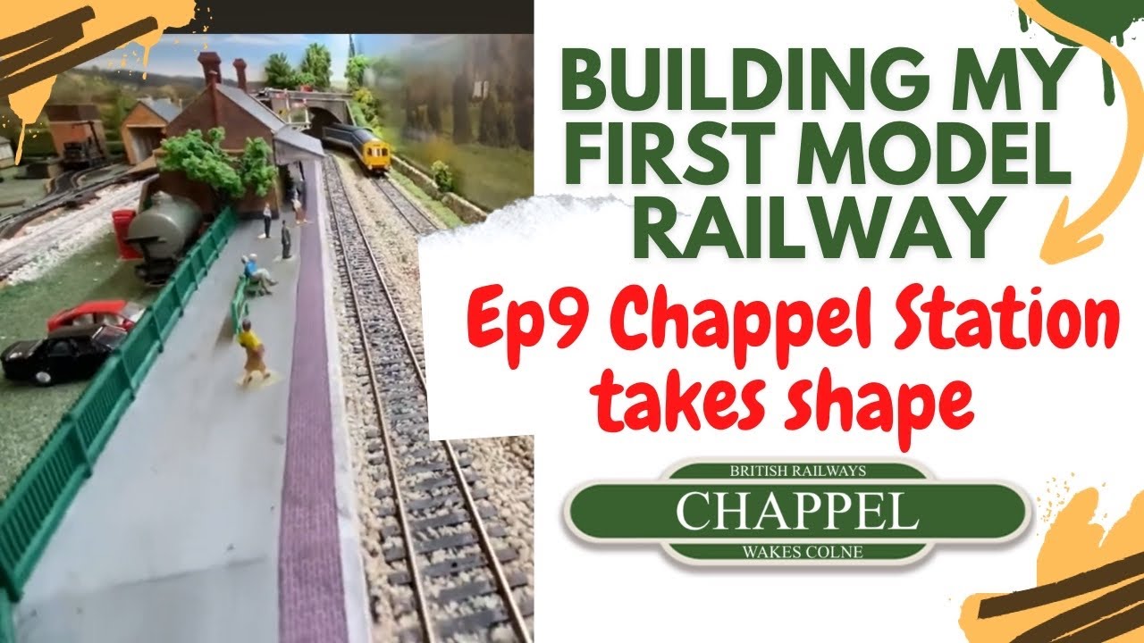 09 Building my first model railway - Making the stations - YouTube