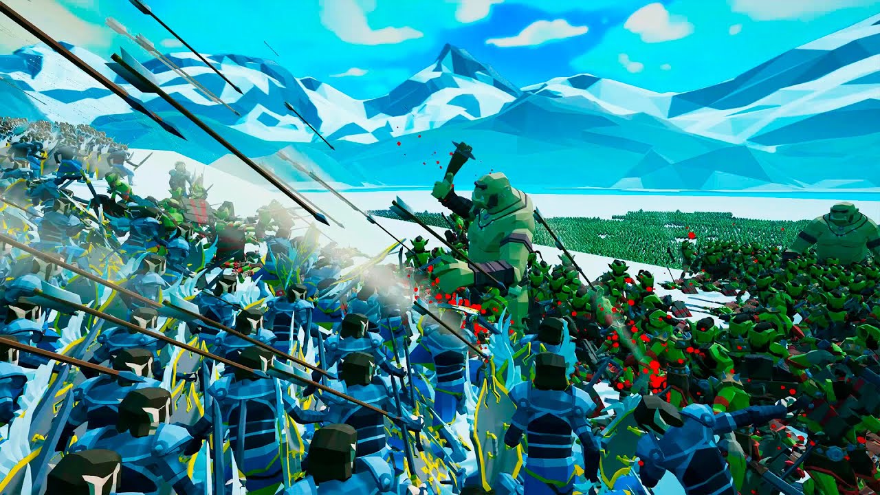 Elves protect their captain from an army of Orcs | Battle Simulator ...