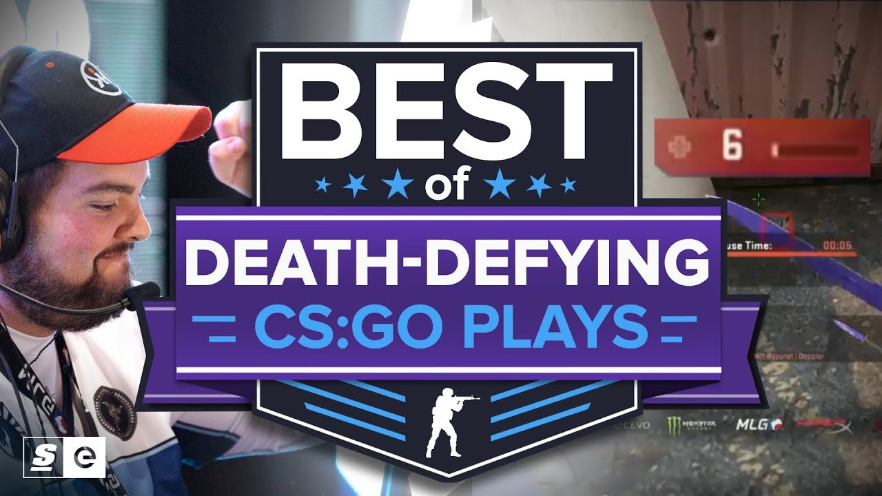 Best of Death-Defying, Low HP CS:GO Plays - YouTube