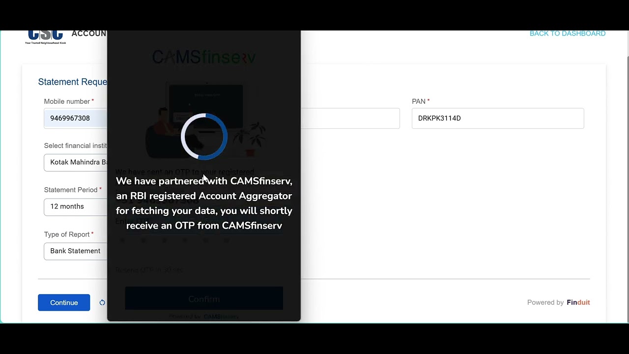 How to check bank statement through CSC Digital Seva Portal - YouTube