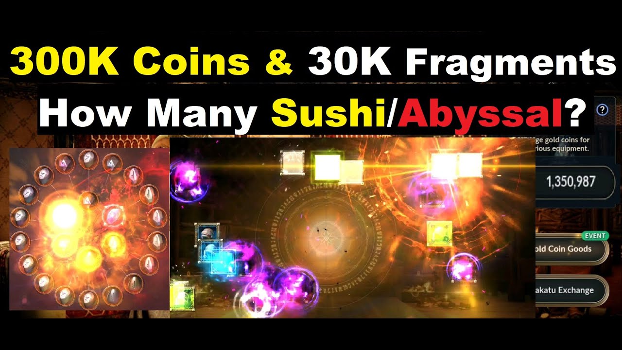 Black Desert Mobile 300K Coins & 30k Fragments Rates UP Test - Sushi ...
